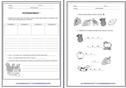 Frutas para Séries Iniciais - Planos de Aula e Projetos